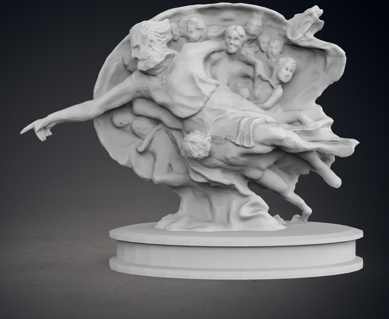 Low Poly Creation Of Adam Statue 3D Model - TurboSquid 2226292