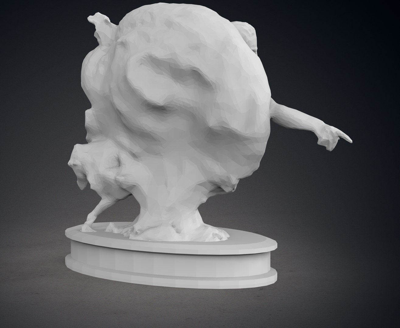Low Poly Creation Of Adam Statue 3D Model - TurboSquid 2226292