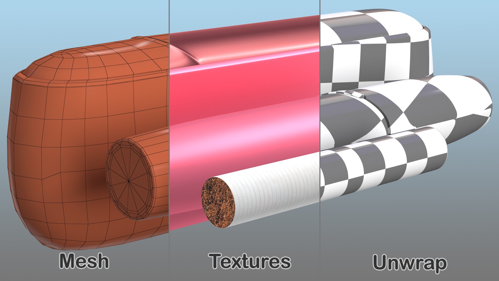 3D Electronic Cigarettes Kit - TurboSquid 1494455