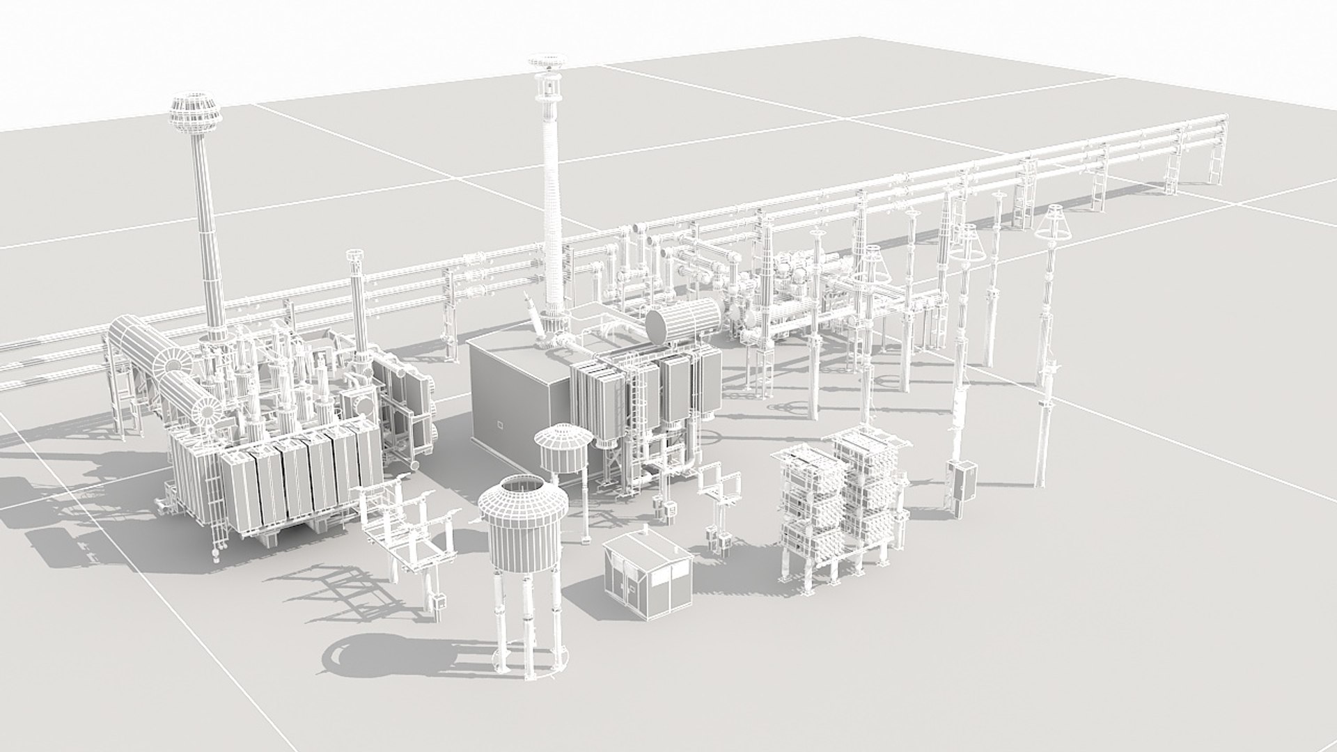 3D Model Electrical Power Equipment 2 - TurboSquid 2245412