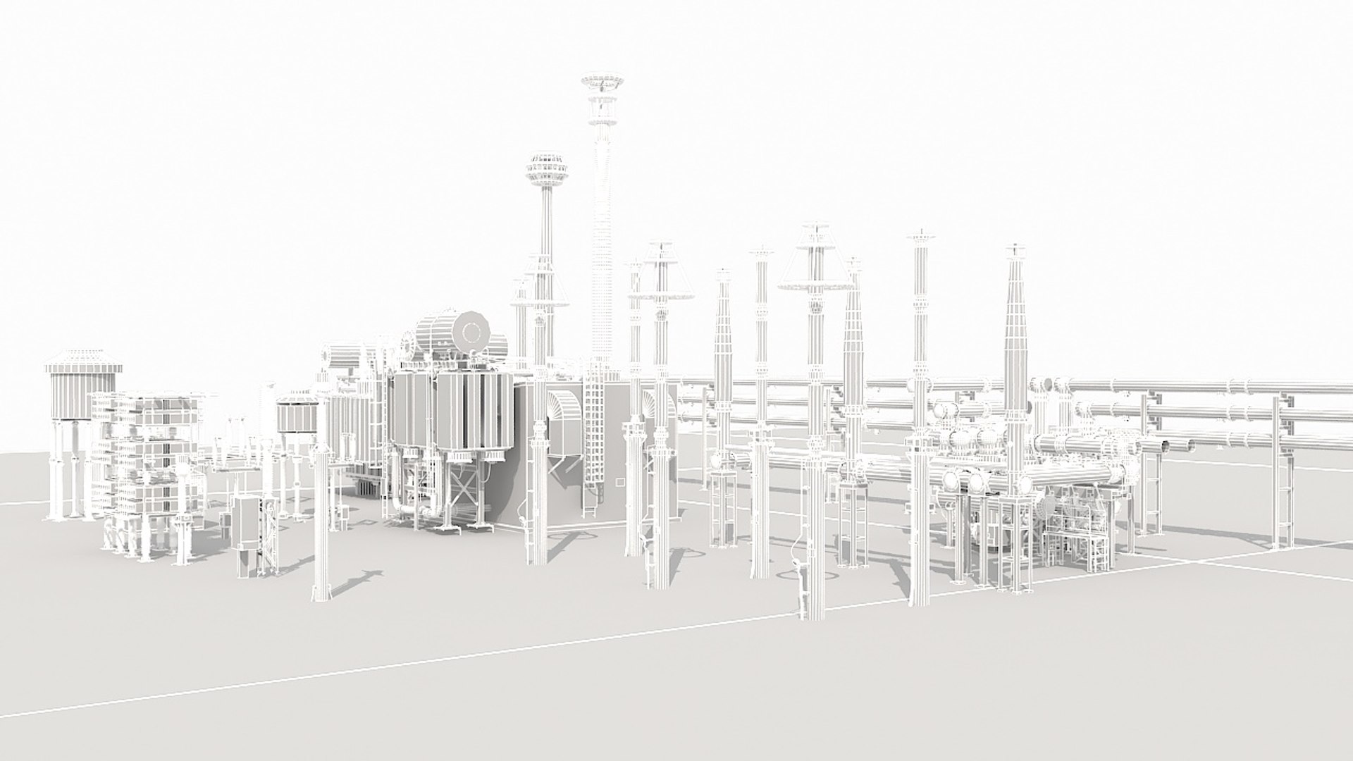 3D Model Electrical Power Equipment 2 - TurboSquid 2245412