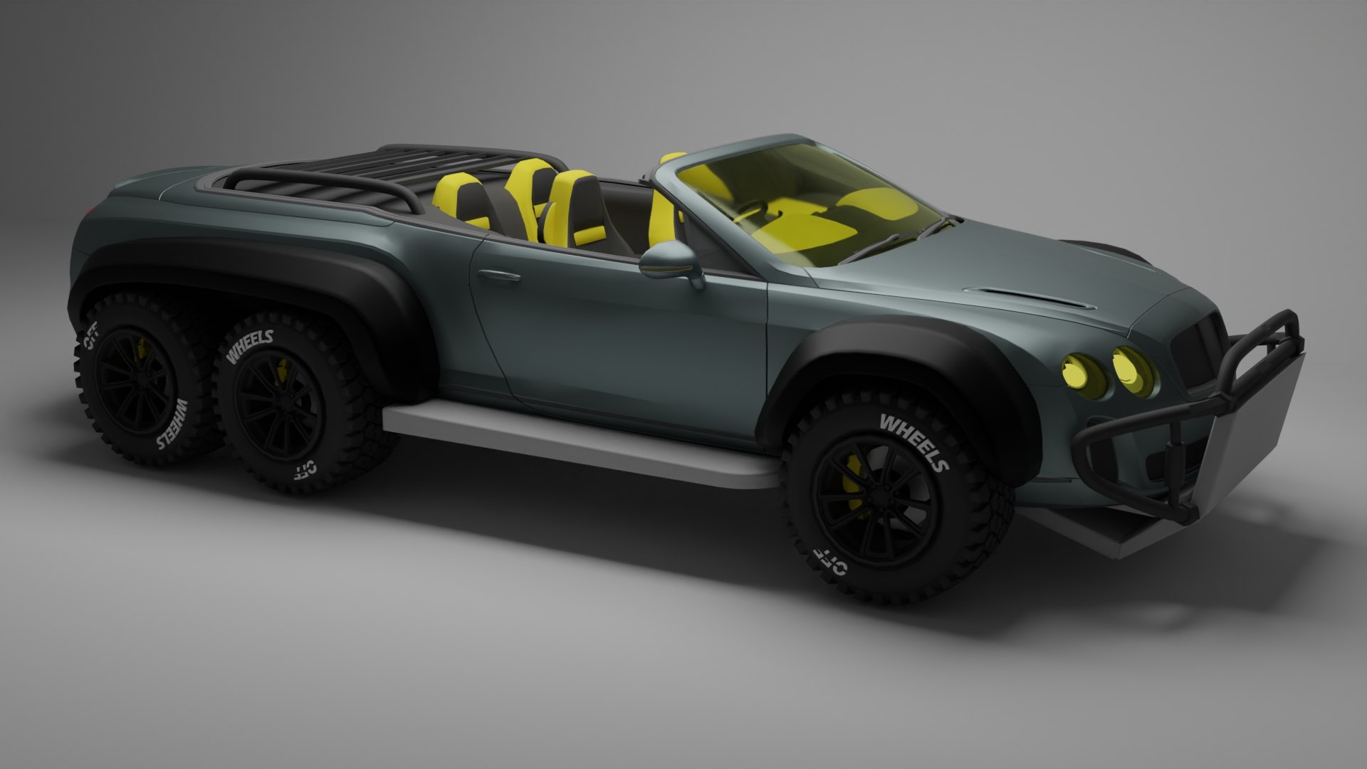 Concept car 6 by 6 3D - TurboSquid 2146130