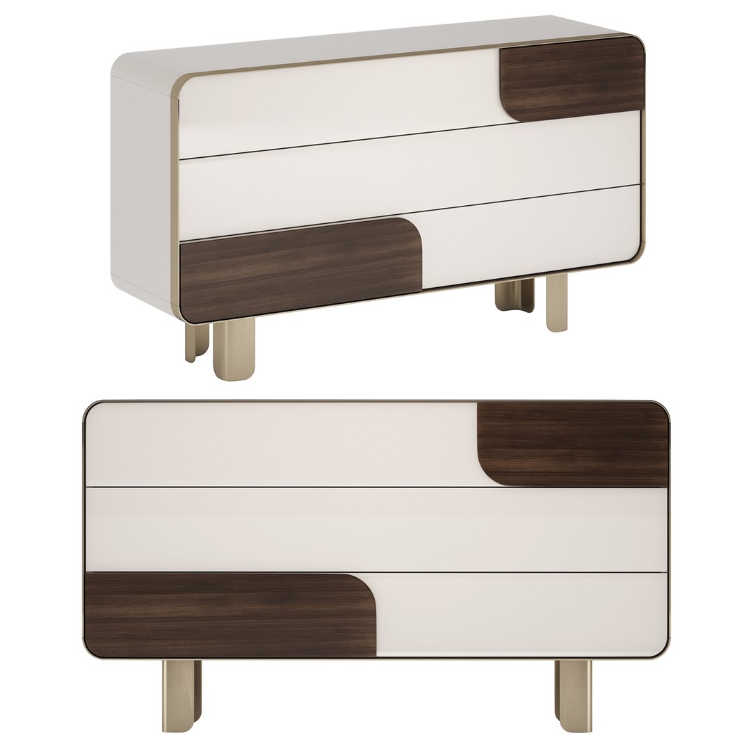Turri SOUL Chest Of Drawers 3D Model - TurboSquid 2087389