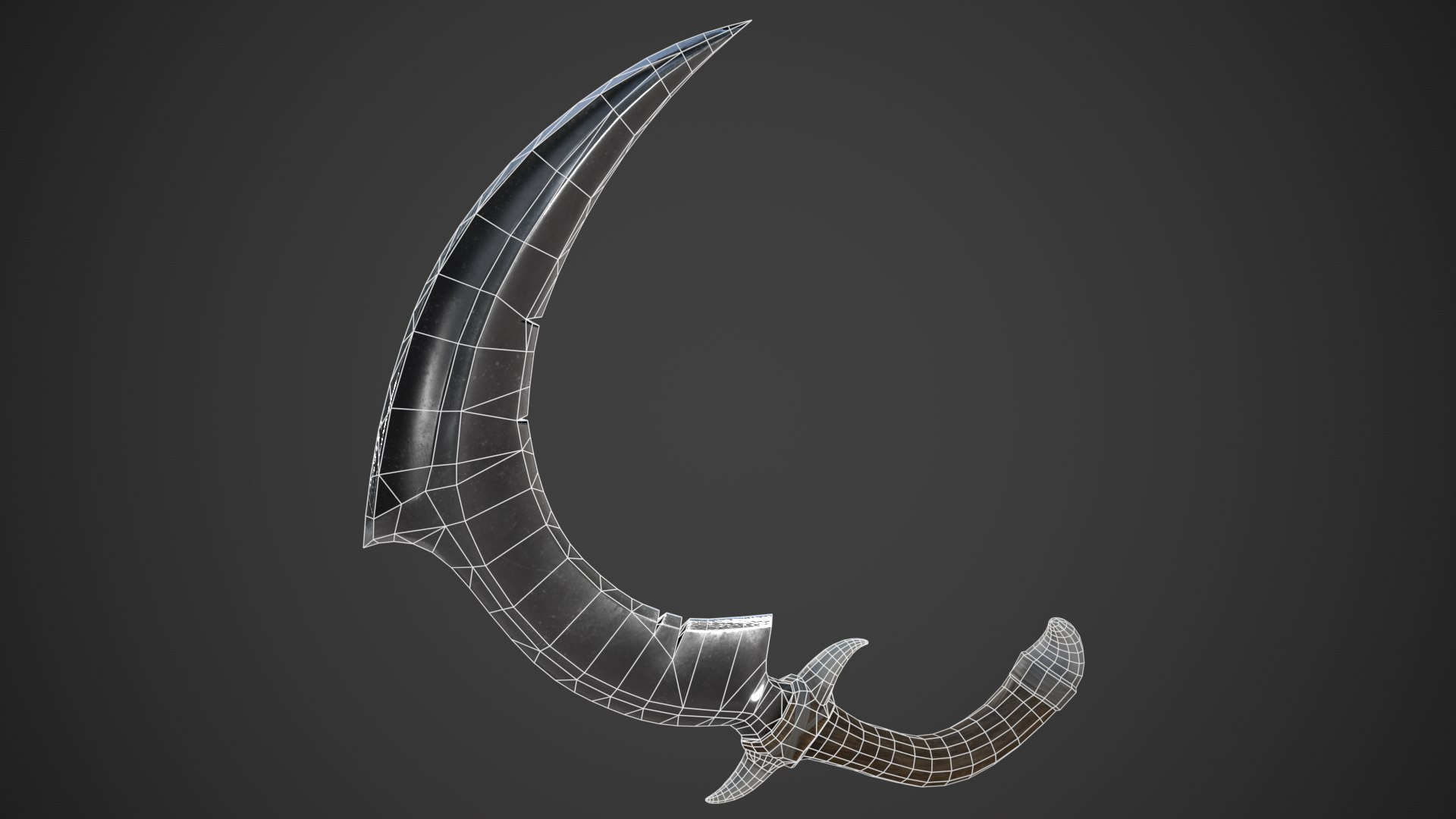 Fantasy Sickle 3D - TurboSquid 2133315