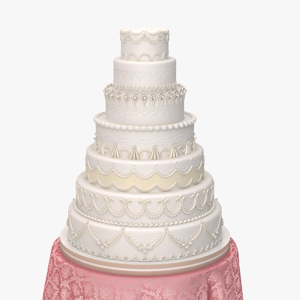 Wedding Cake 3D Models for Download | TurboSquid