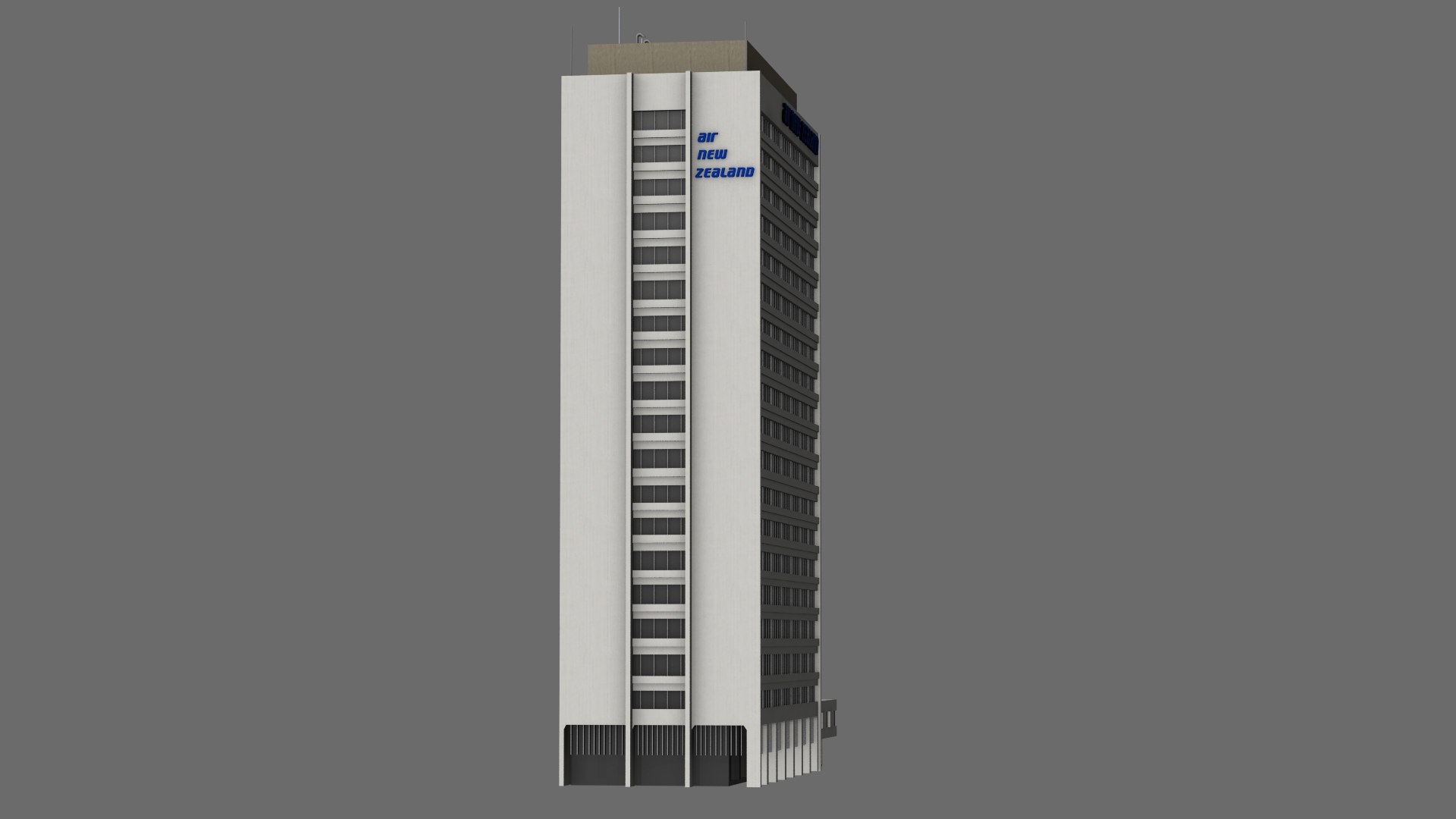 3D AirNZ Building - Auckland - 1989 Model - TurboSquid 2333287