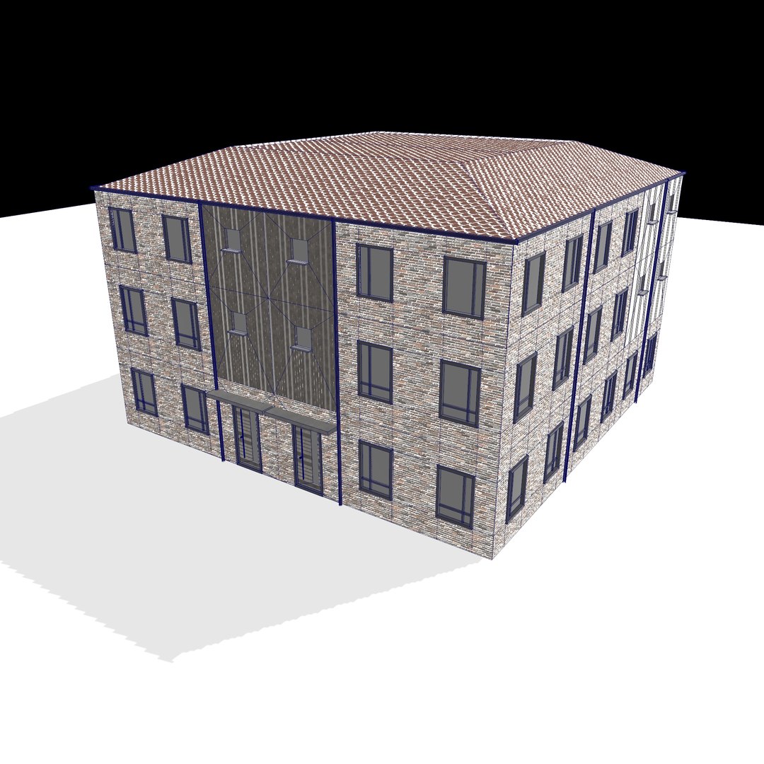 Civic Game Ready Building model - TurboSquid 2126402