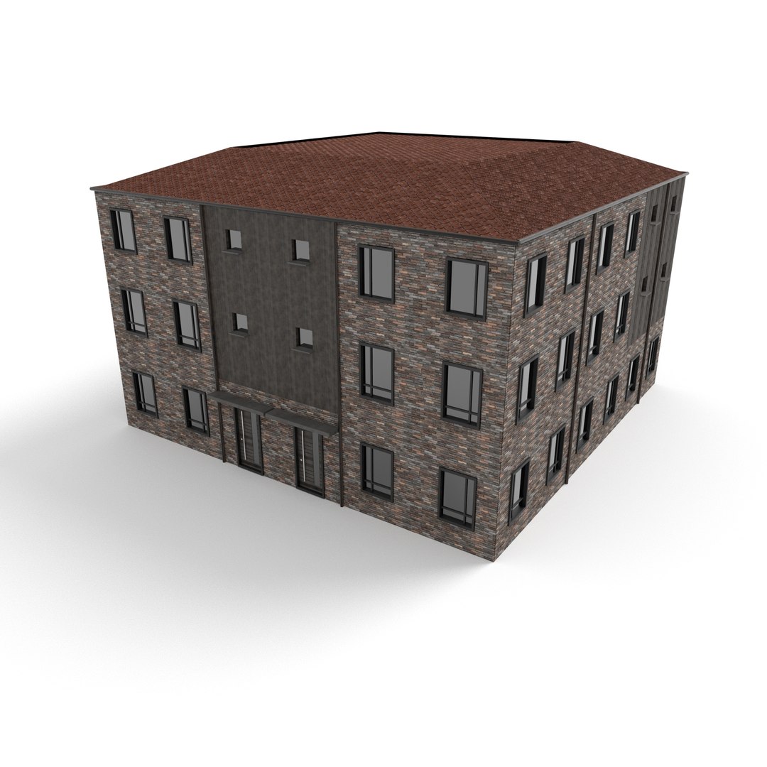 Civic Game Ready Building model - TurboSquid 2126402