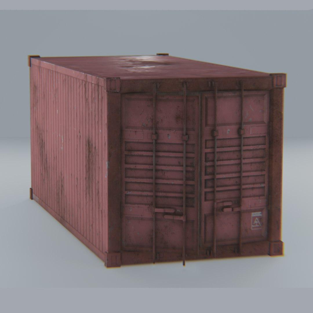 3D Model Shipping Container- Game Ready - TurboSquid 2121661