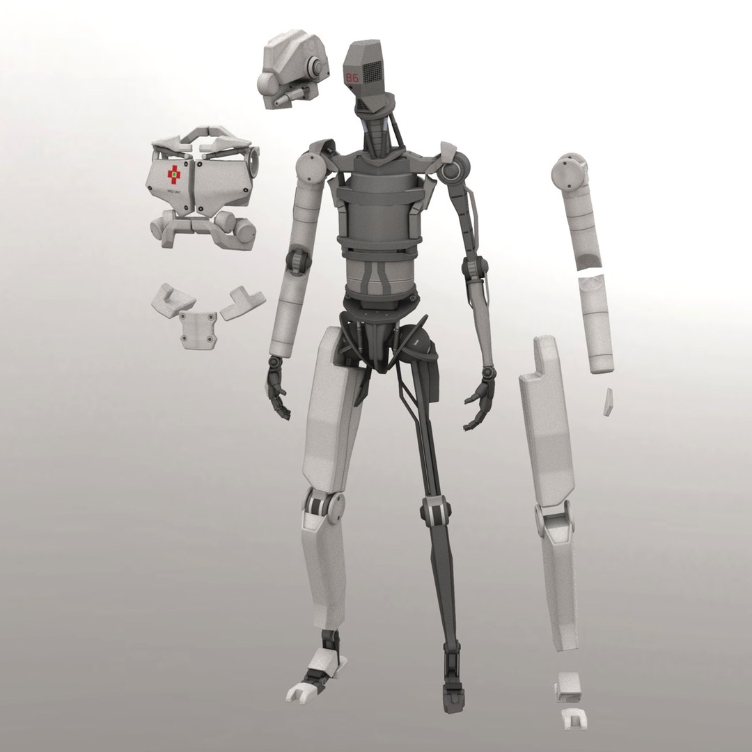 3D Android Robot Rigged Model - TurboSquid 1170626