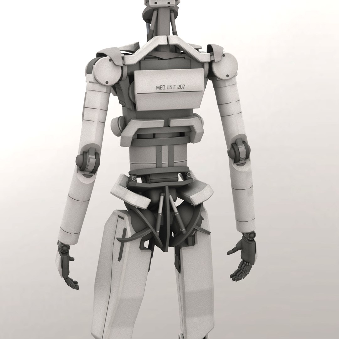 3D Android Robot Rigged Model - TurboSquid 1170626