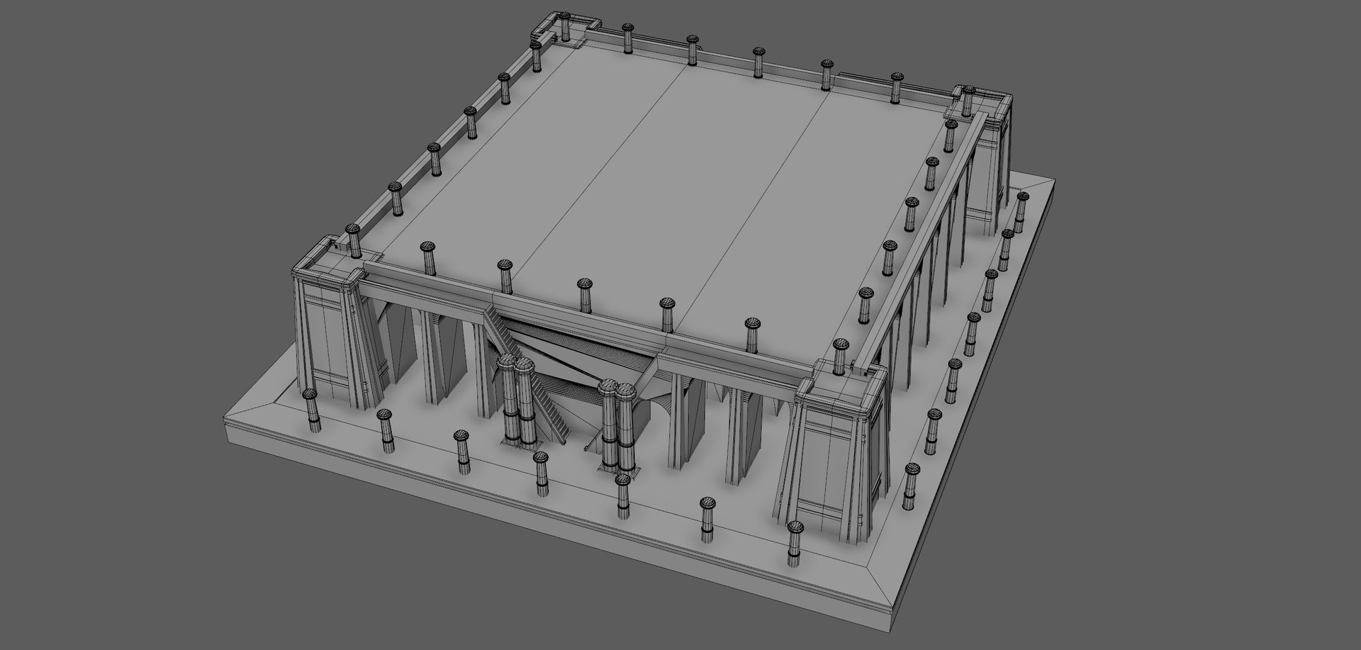 Ancient Temple Model - TurboSquid 2203652