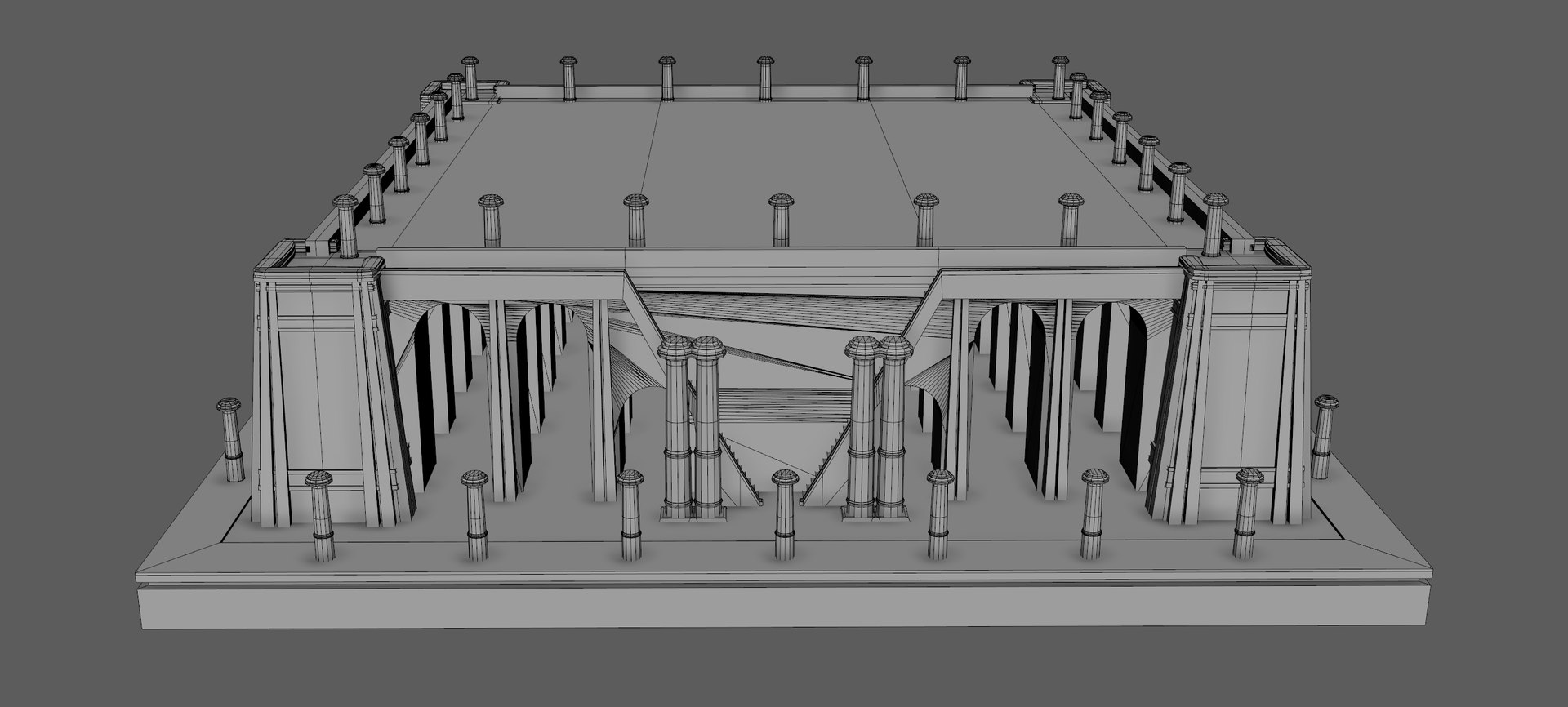 Ancient Temple Model - TurboSquid 2203652