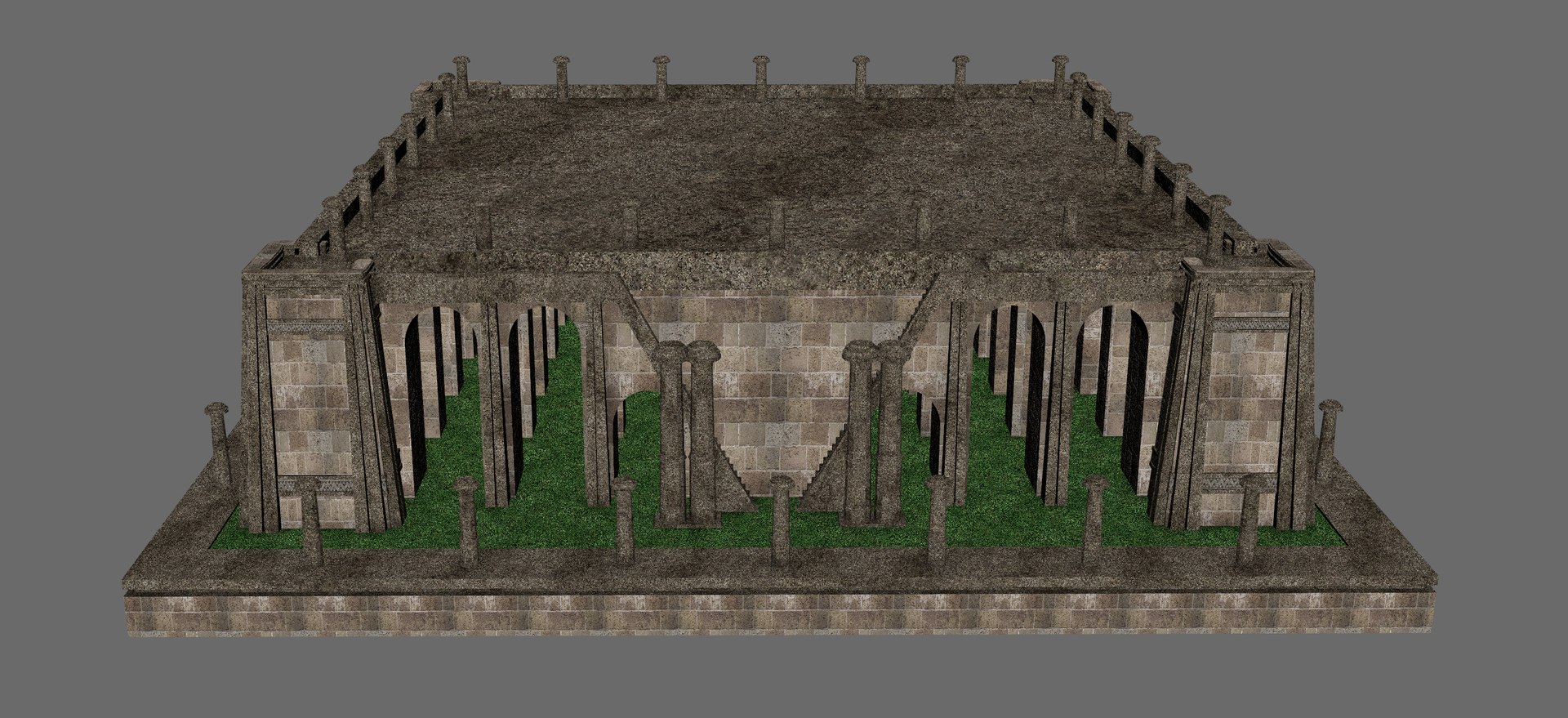 Ancient Temple Model - TurboSquid 2203652