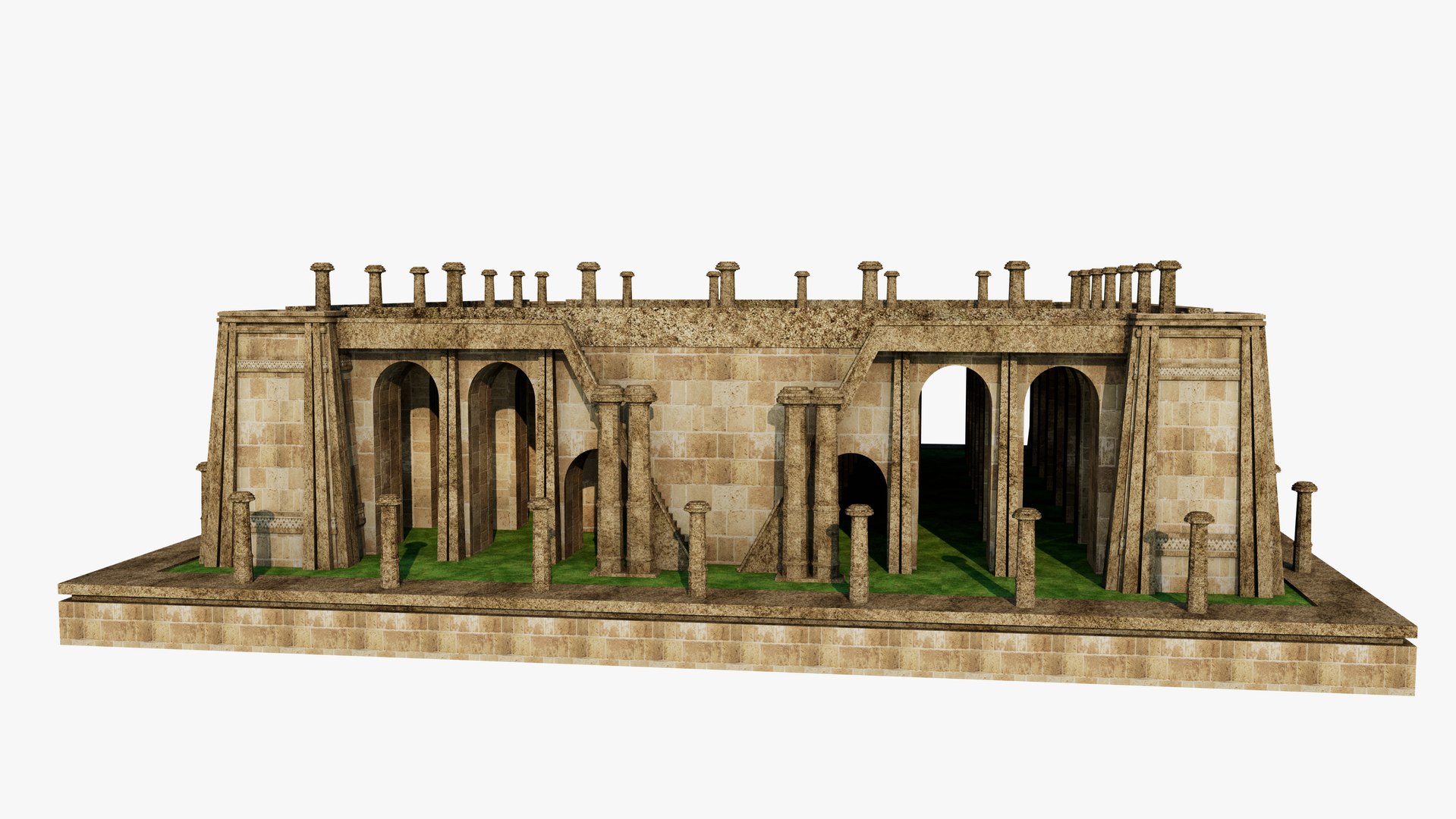 Ancient Temple Model - TurboSquid 2203652