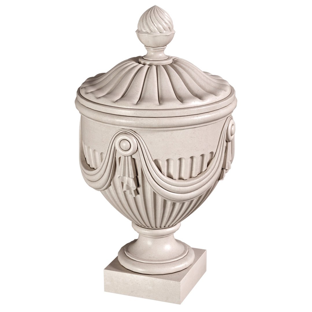 3D model Classical vase for decorating the facade Classic outdoor vase ...