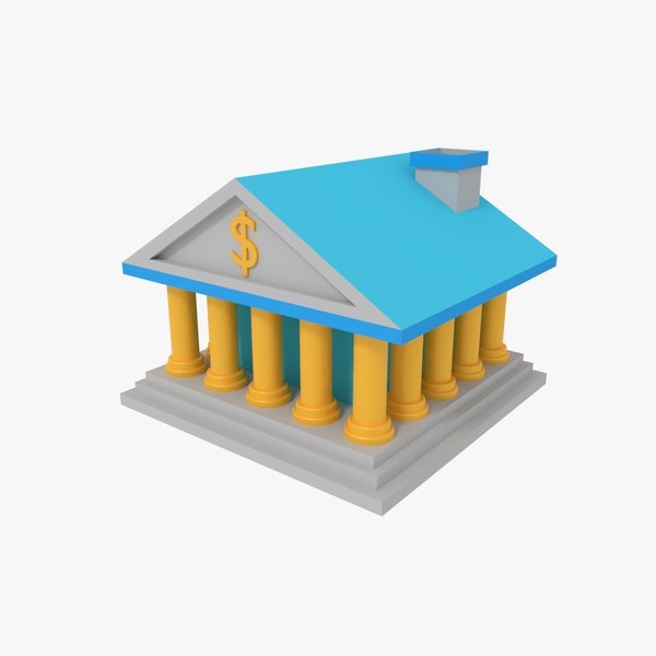 3D модель Banking building - TurboSquid 1997524