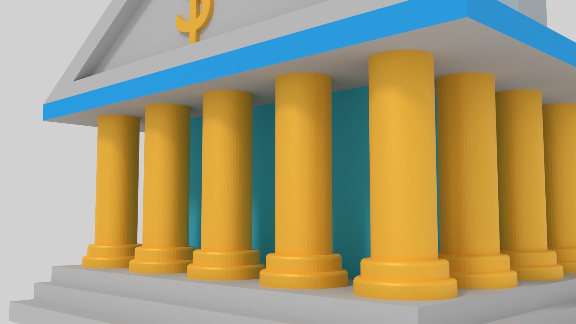 Banking building model - TurboSquid 1997524