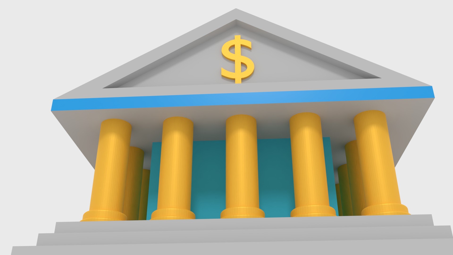 Banking building model - TurboSquid 1997524