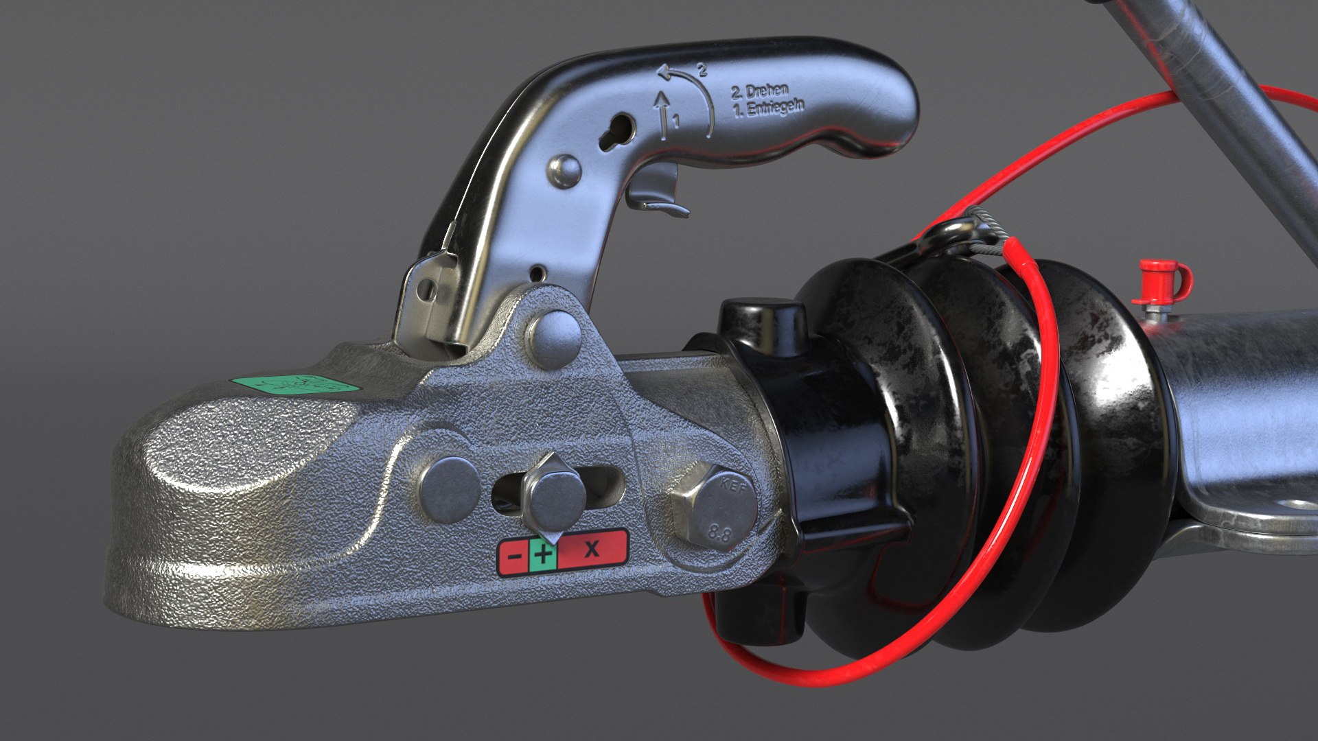 3D Trailer Brake Actuator Rigged Model - TurboSquid 2329248