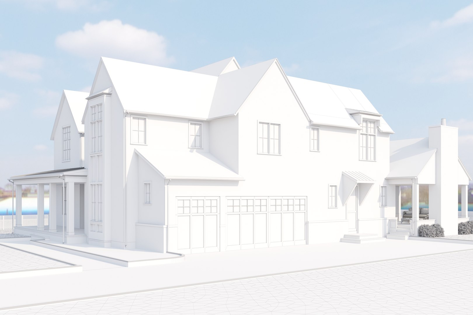 House Exterior 3D model model - TurboSquid 2116557