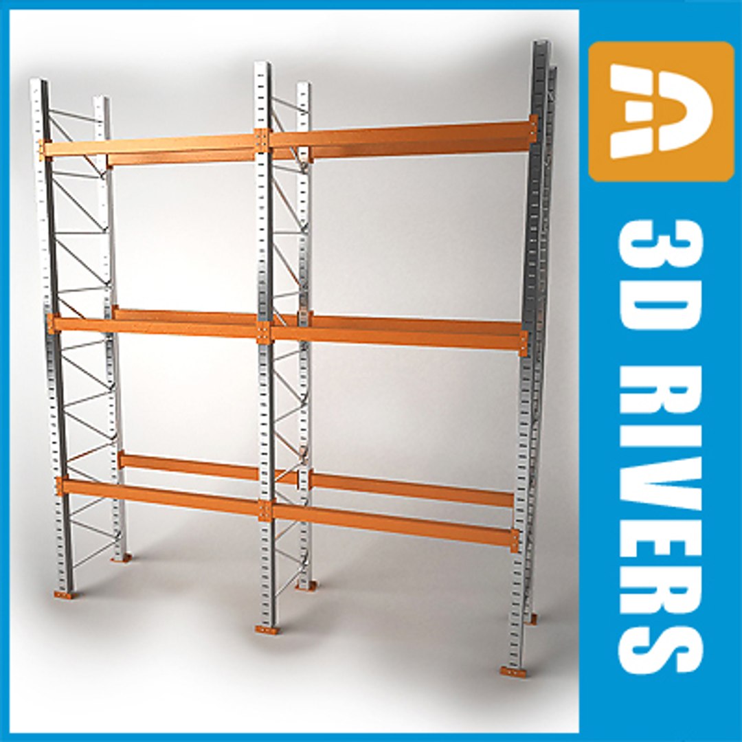 3d Model Pallet Rack Storage