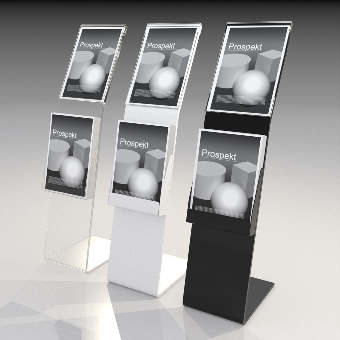 3d Model Acrylic Brochure