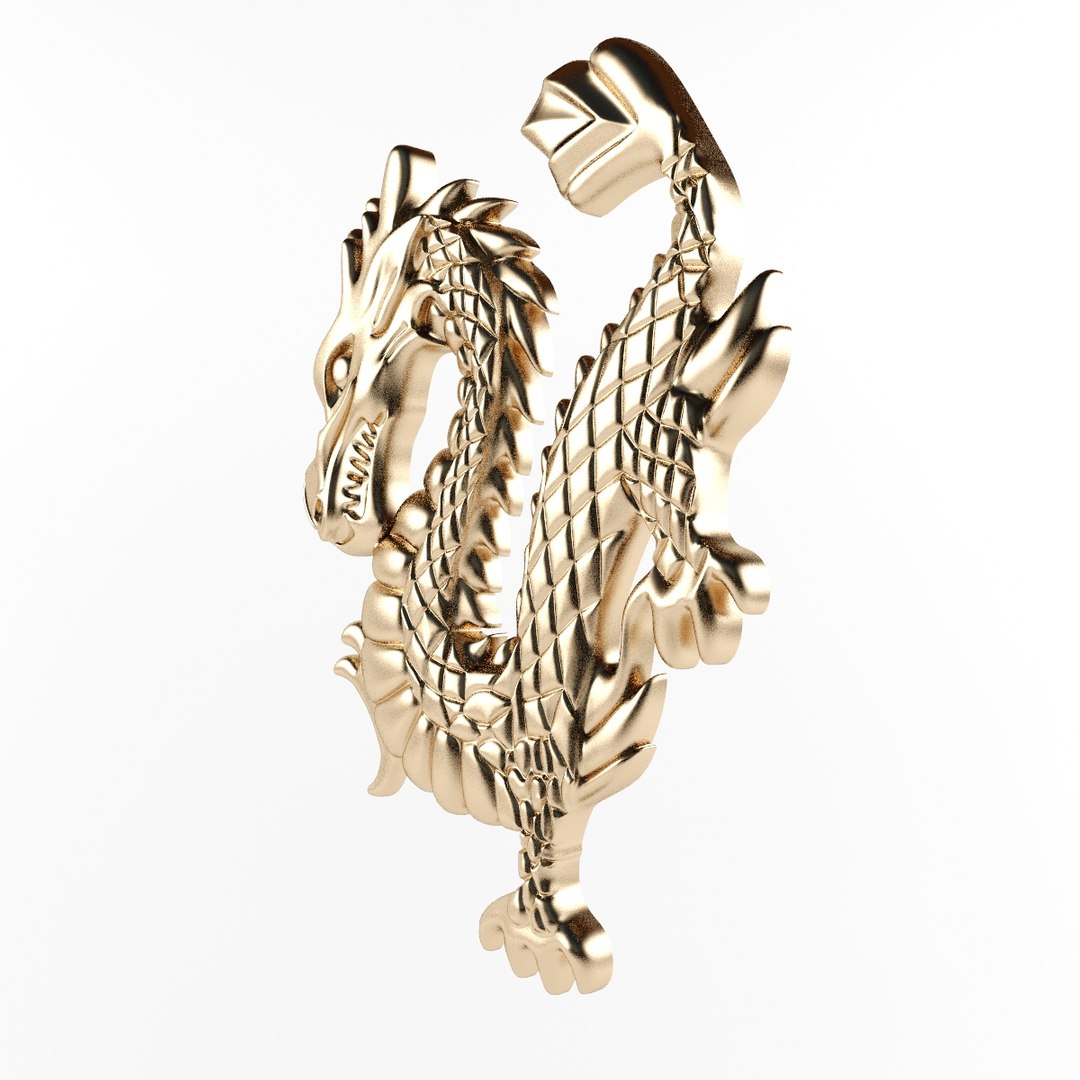 3d Bas-relief Dragon