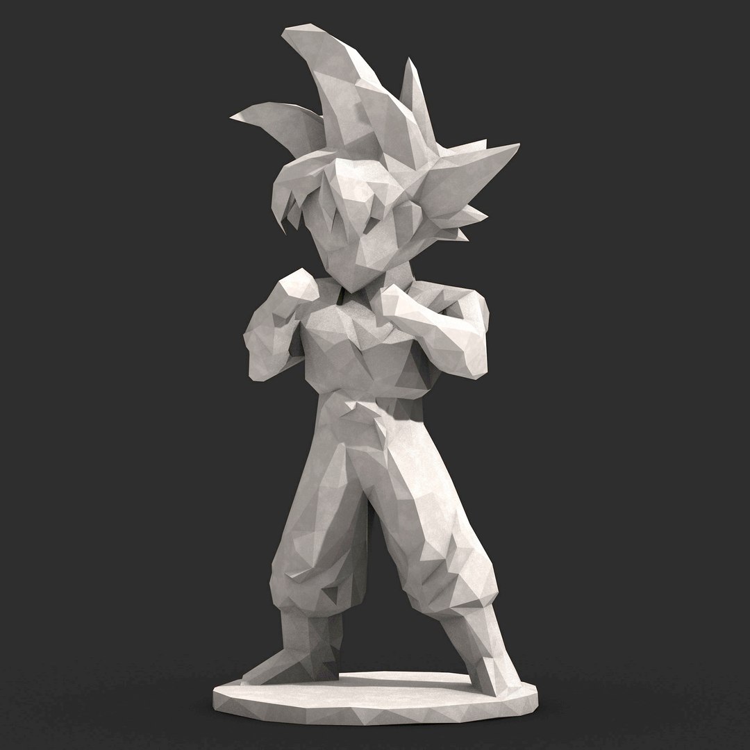 9 Models - Goku Dragon Ball Low Poly 3D - TurboSquid 2418021
