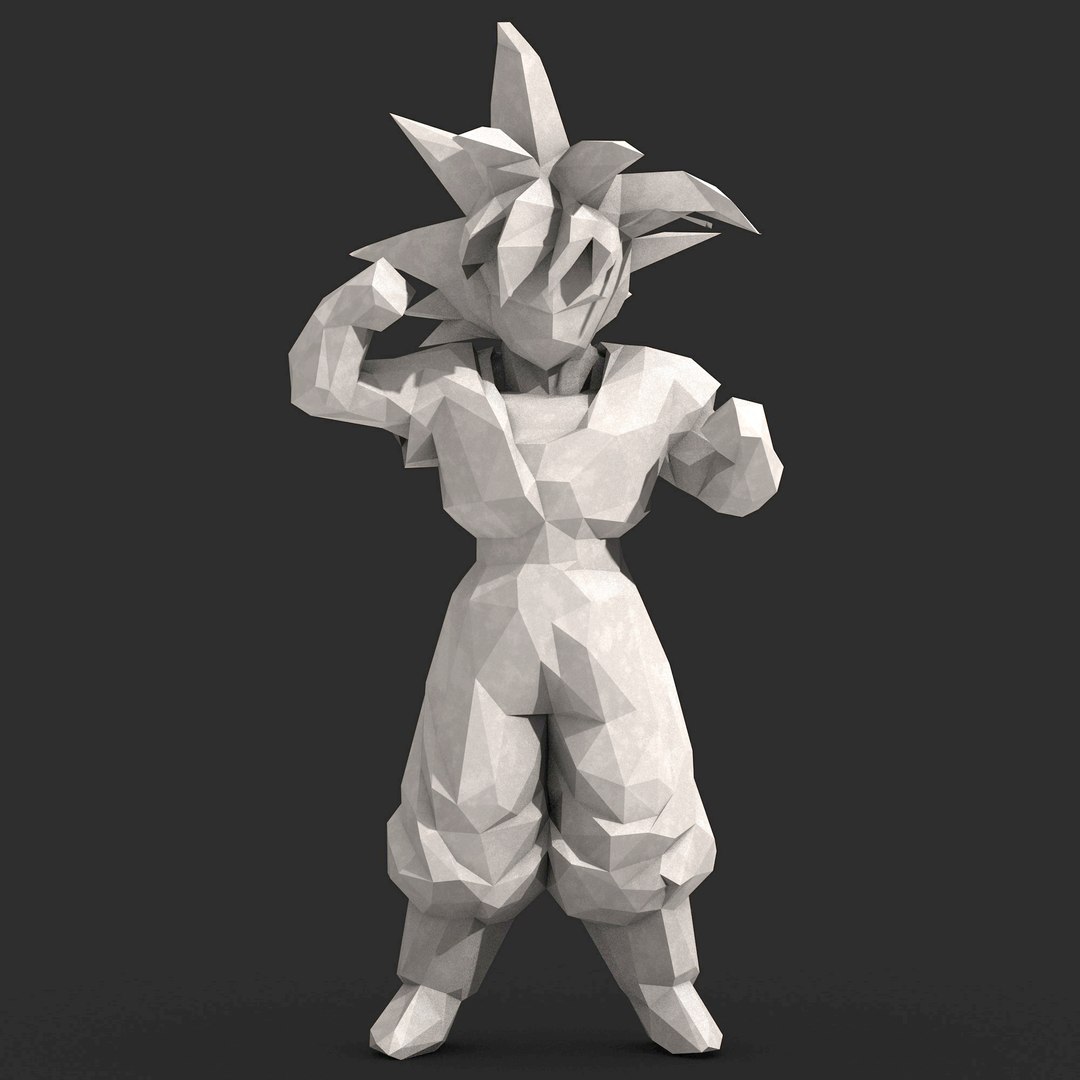 9 Models - Goku Dragon Ball Low Poly 3D - TurboSquid 2418021