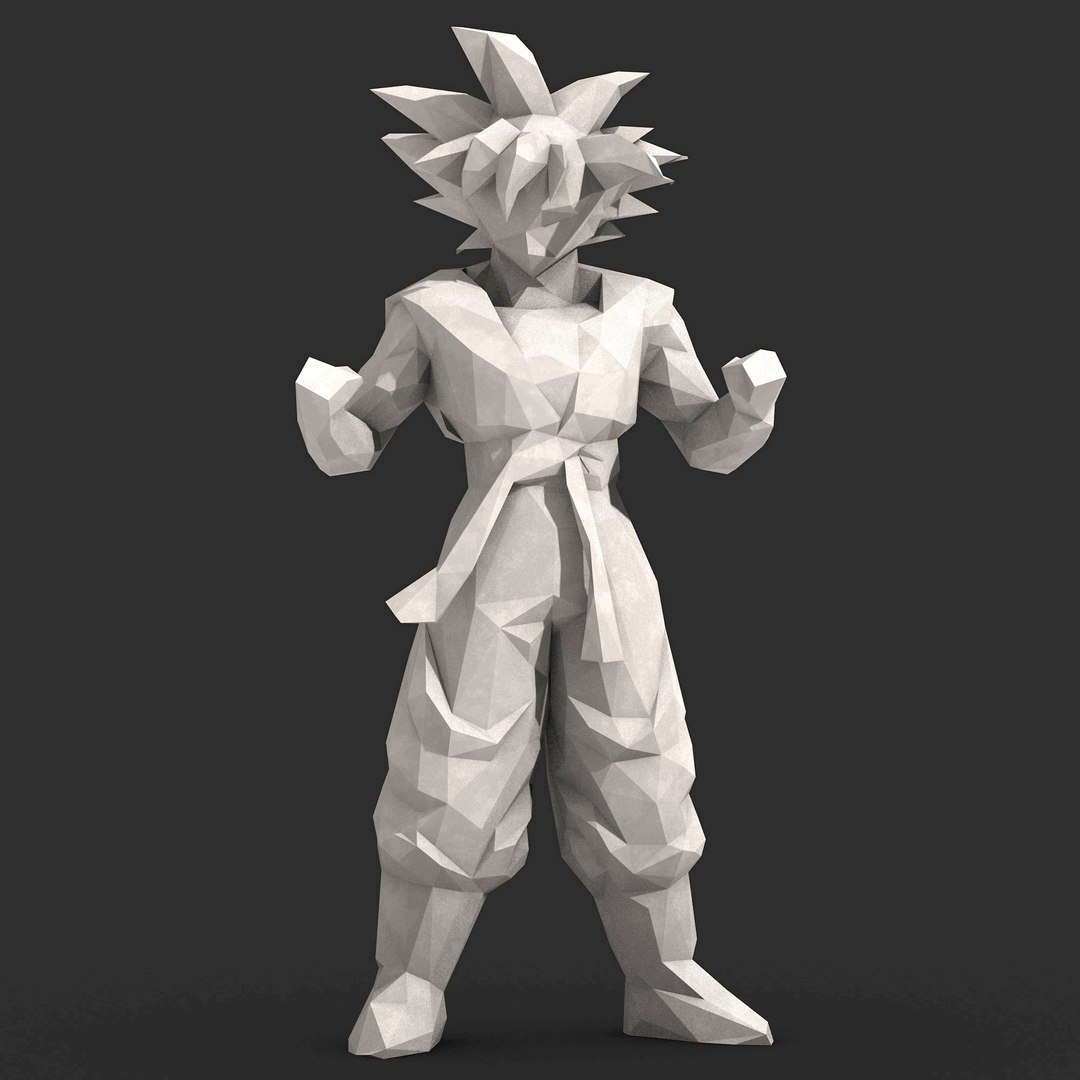 9 Models - Goku Dragon Ball Low Poly 3D - TurboSquid 2418021