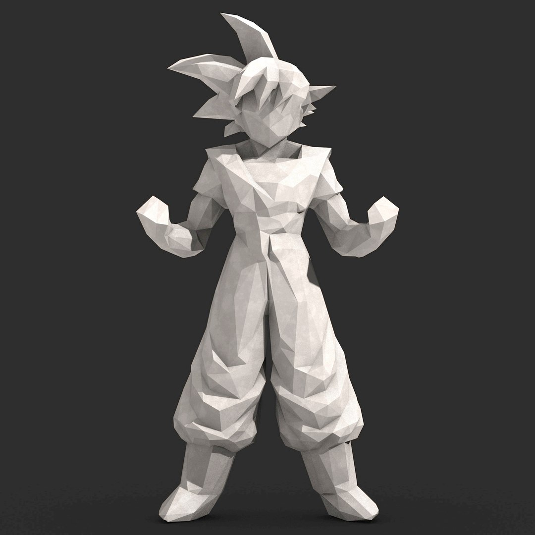9 Models - Goku Dragon Ball Low Poly 3D - TurboSquid 2418021