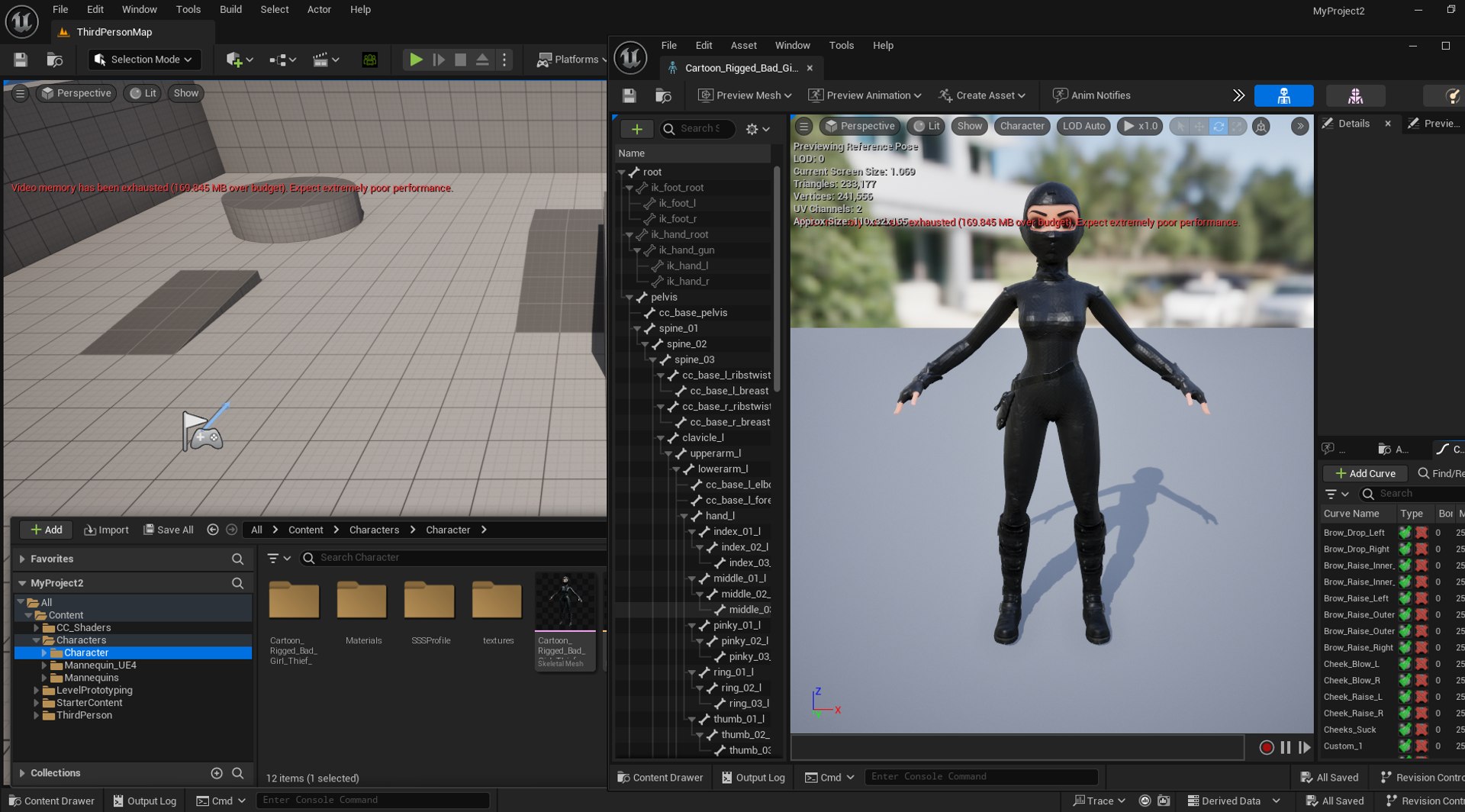 3D Cartoon Rigged Bad Girl Thief Character 3D Model - TurboSquid 2236950