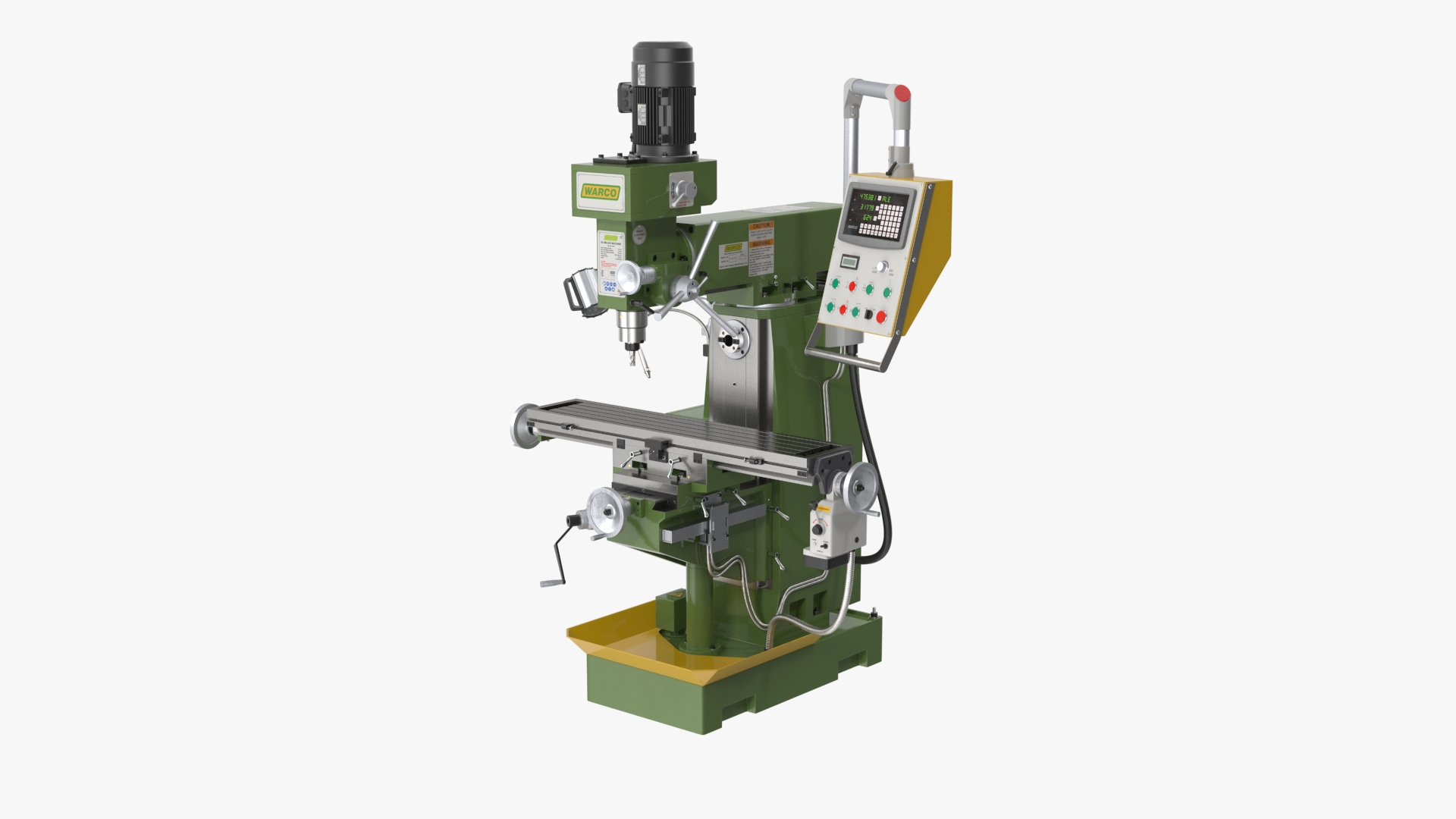 WM-50 Milling Machine Rigged 3D Model - TurboSquid 1922248
