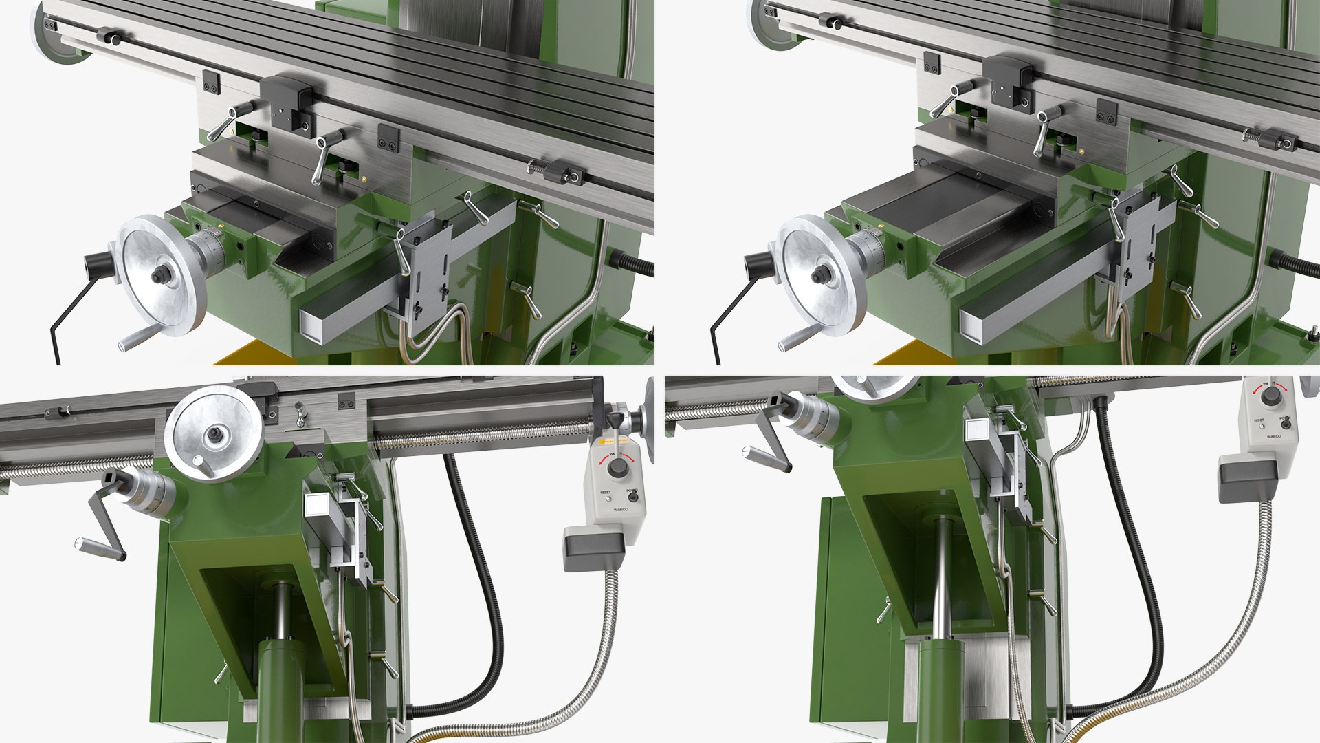 WM-50 Milling Machine Rigged 3D model - TurboSquid 1922248