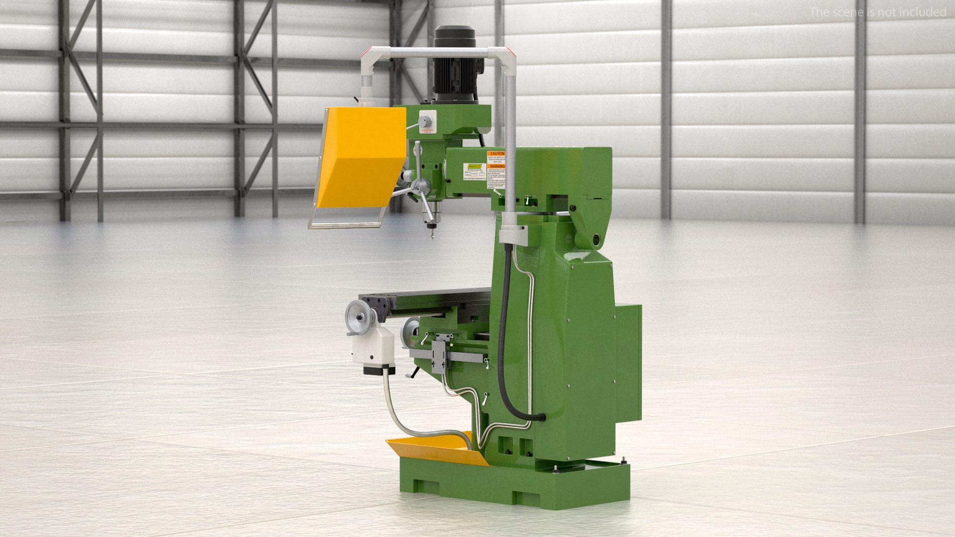 WM-50 Milling Machine Rigged 3D model - TurboSquid 1922248