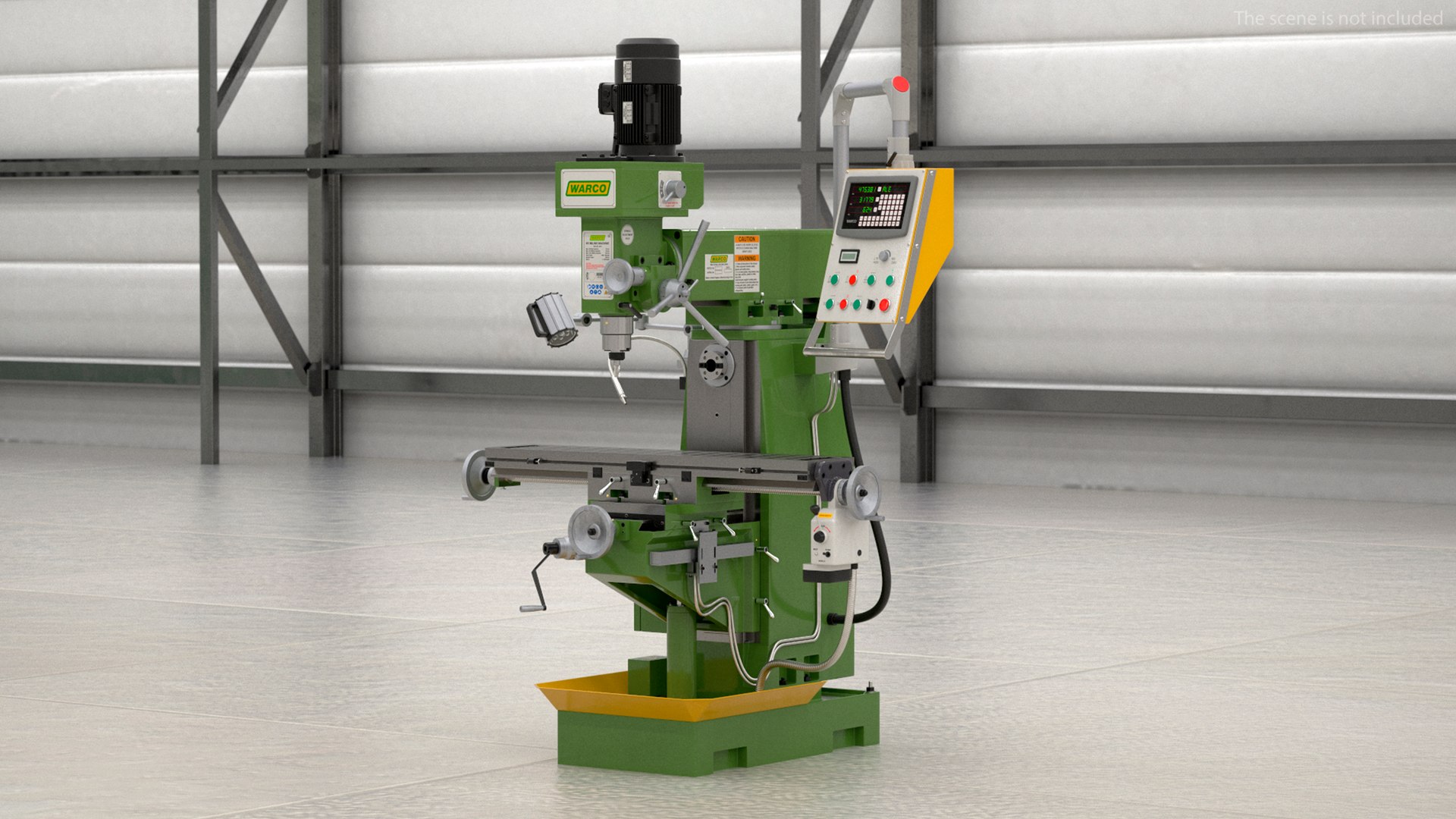 WM-50 Milling Machine Rigged 3D model - TurboSquid 1922248