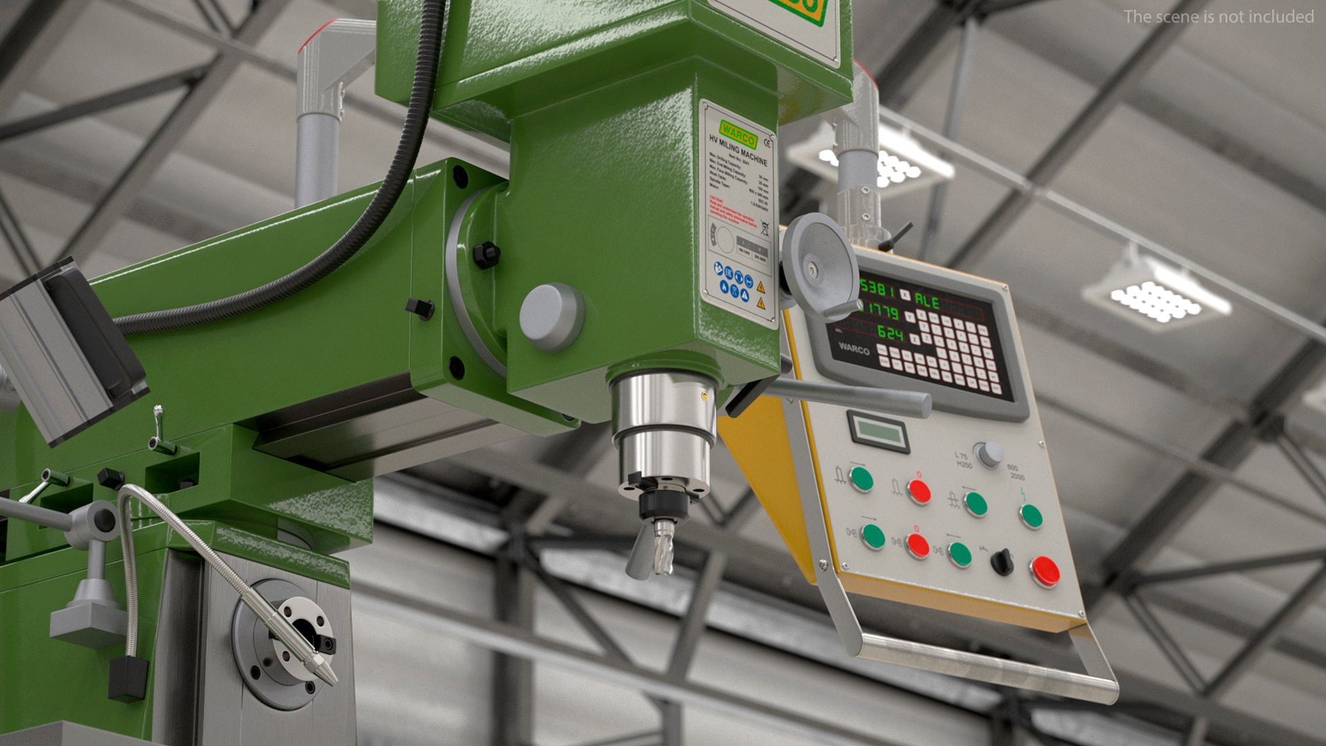 WM-50 Milling Machine Rigged 3D model - TurboSquid 1922248