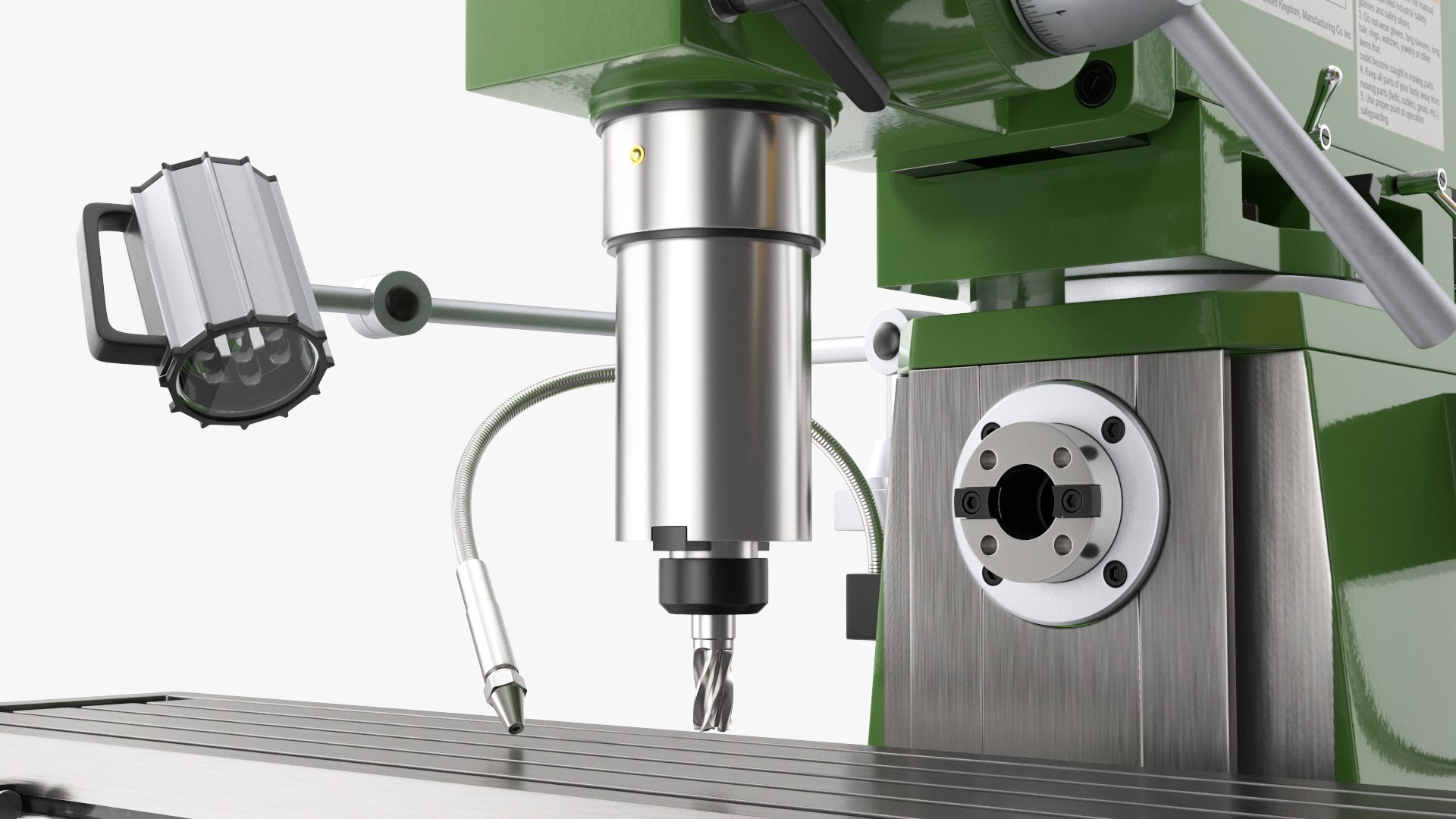 WM-50 Milling Machine Rigged 3D model - TurboSquid 1922248