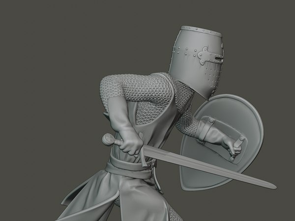 Cavaleiro Templário action2 T1 Modelo 3D - TurboSquid 1494556