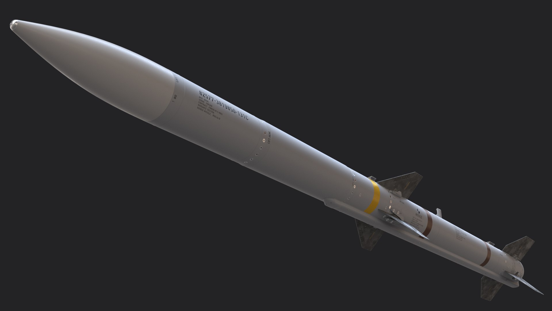 Aim-120c Amraam 3D Model - TurboSquid 1403983