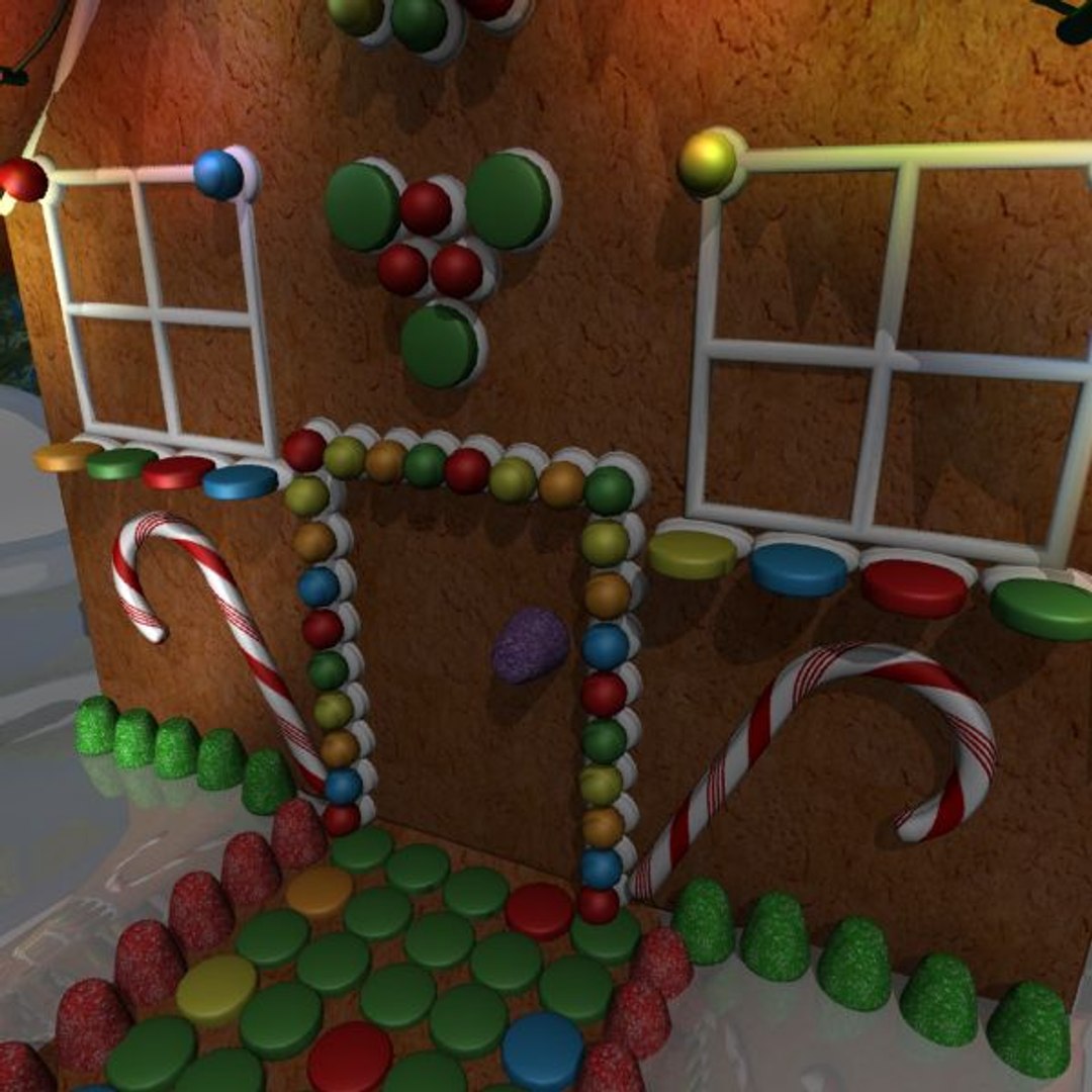 3d Model Gingerbread House