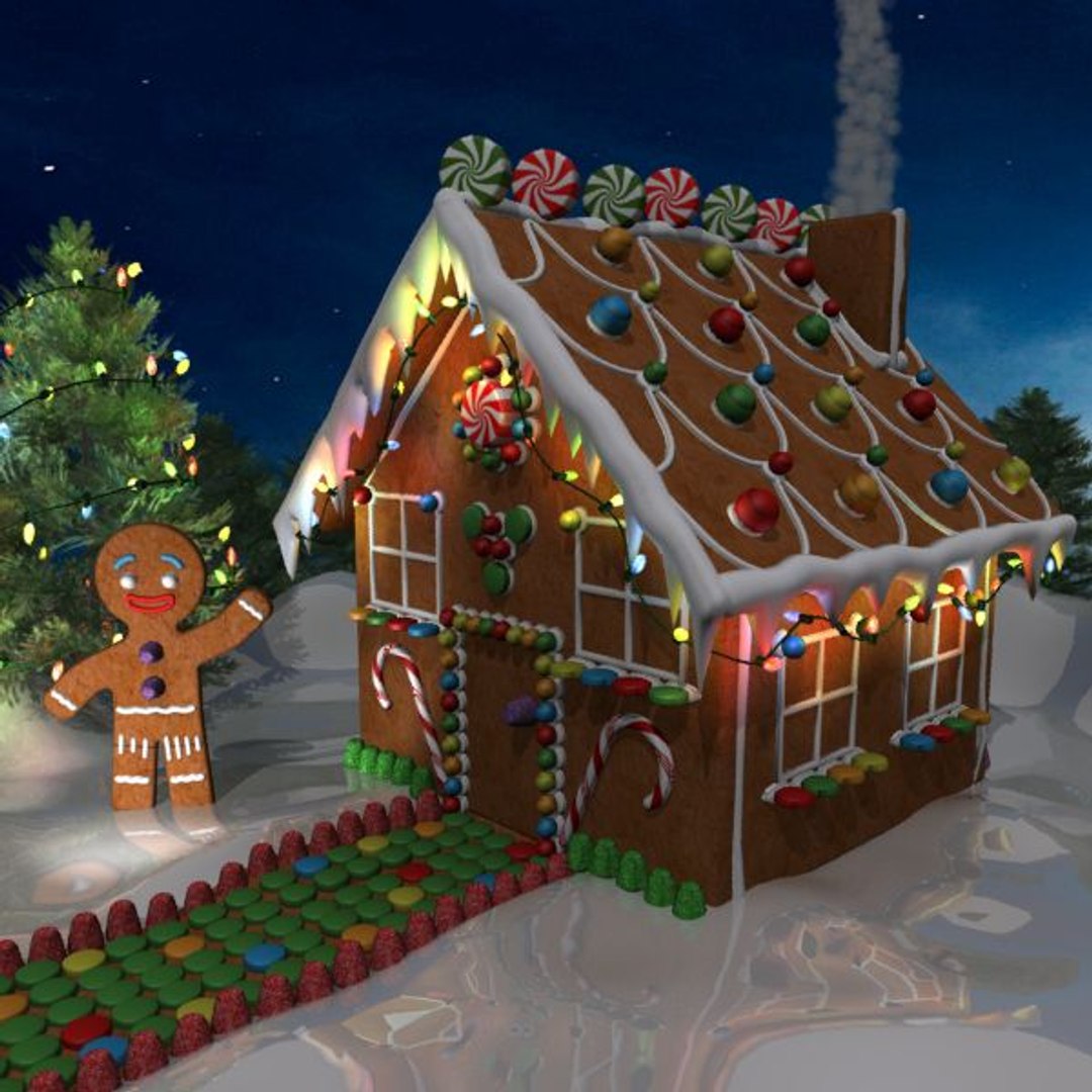 3d Model Gingerbread House