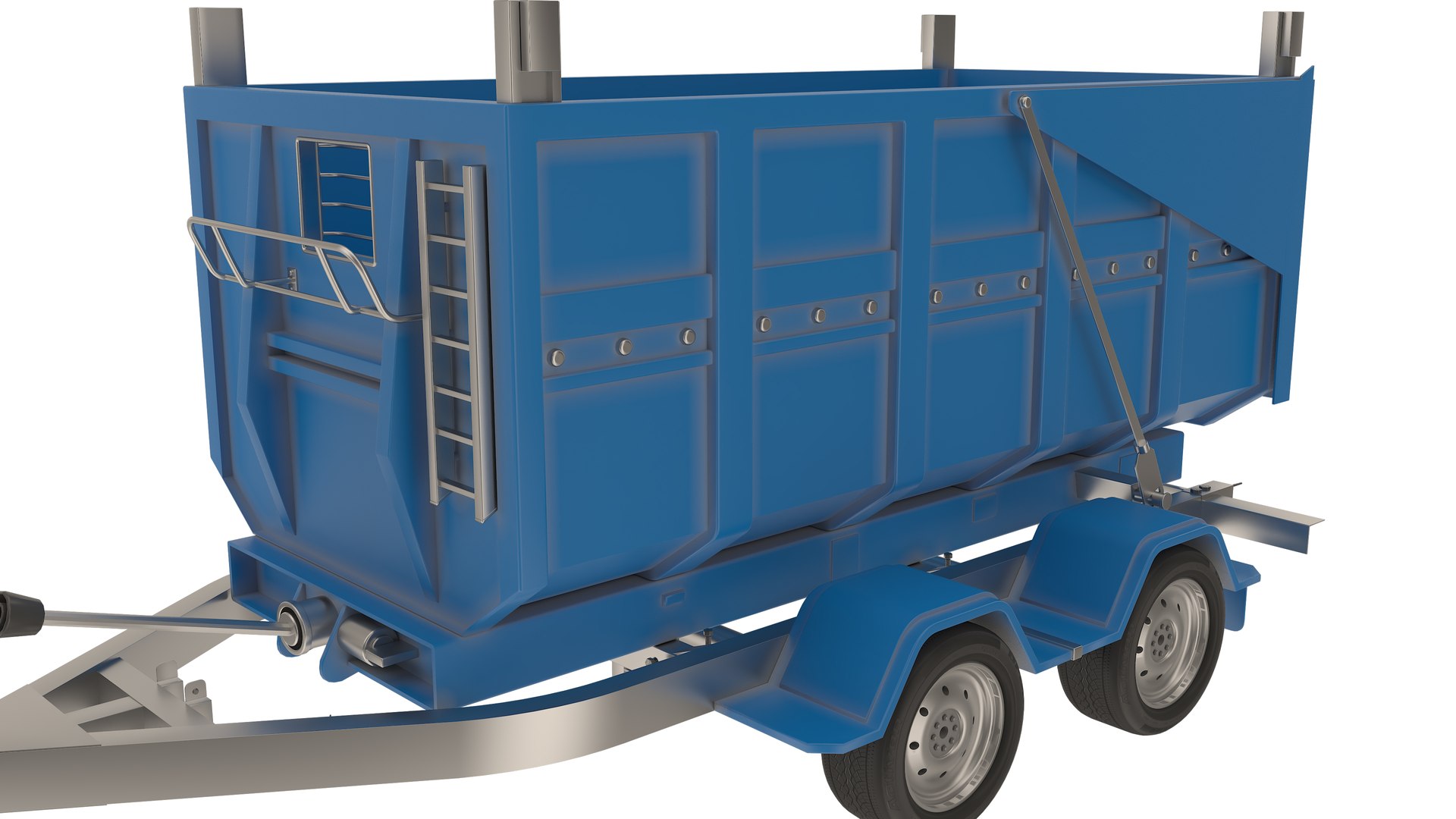 3D Model Tractor With Body Tipper Trailer - TurboSquid 2242963