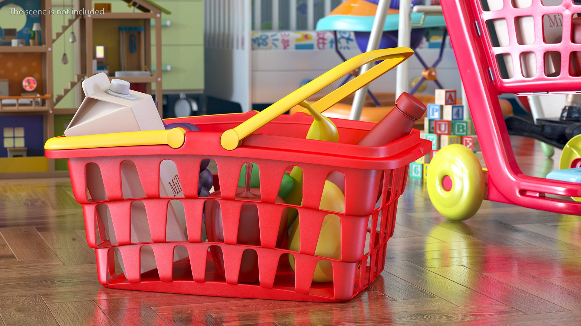 3D children shopping basket grocery - TurboSquid 1634832