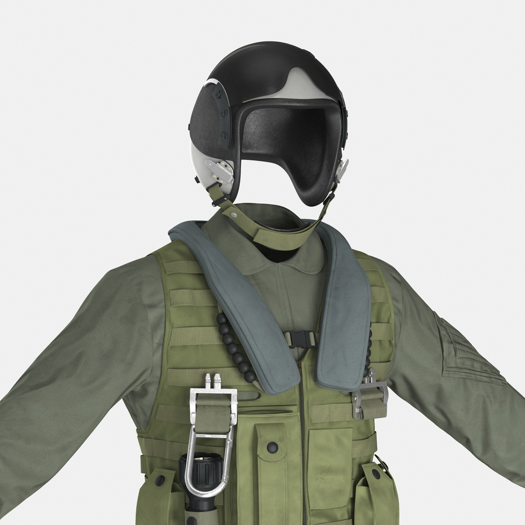 US Militär Jet Fighter Pilot Uniform 2 3D-Modell - TurboSquid 1072196