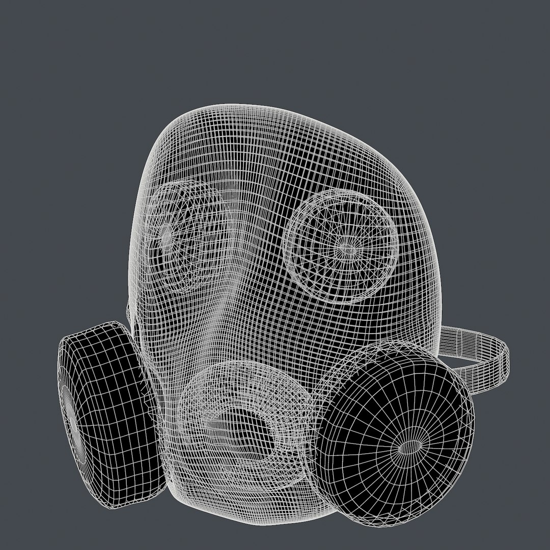 3D 3D Gas Mask Respirator Scifi Futuristic Model - TurboSquid 1714704