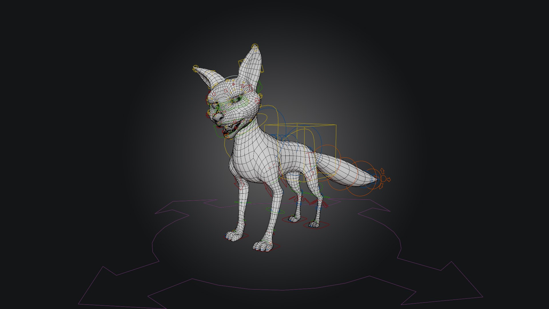 3D Cartoon Fox For Blender Rigged Low-poly 3D Model - TurboSquid 2340322