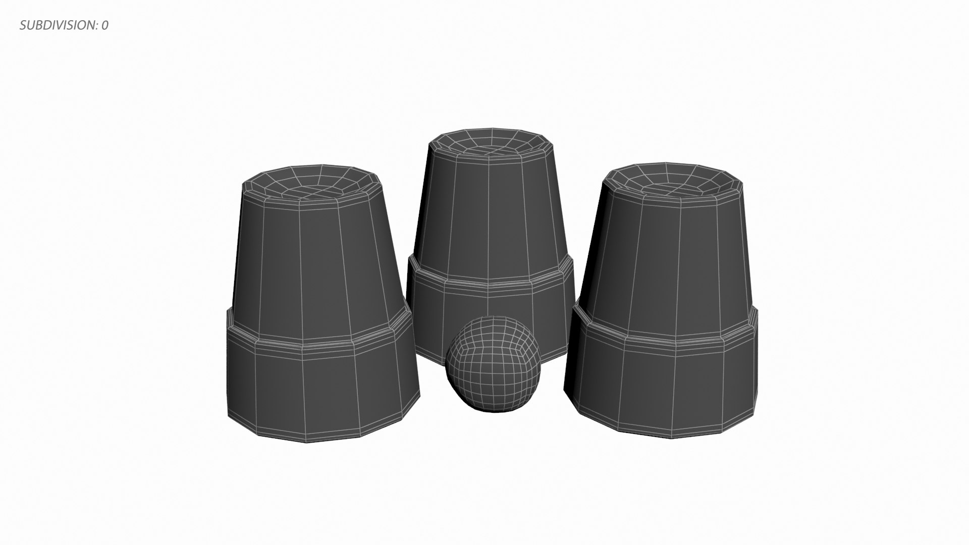 Magic Cups And Ball 3D - TurboSquid 2135684