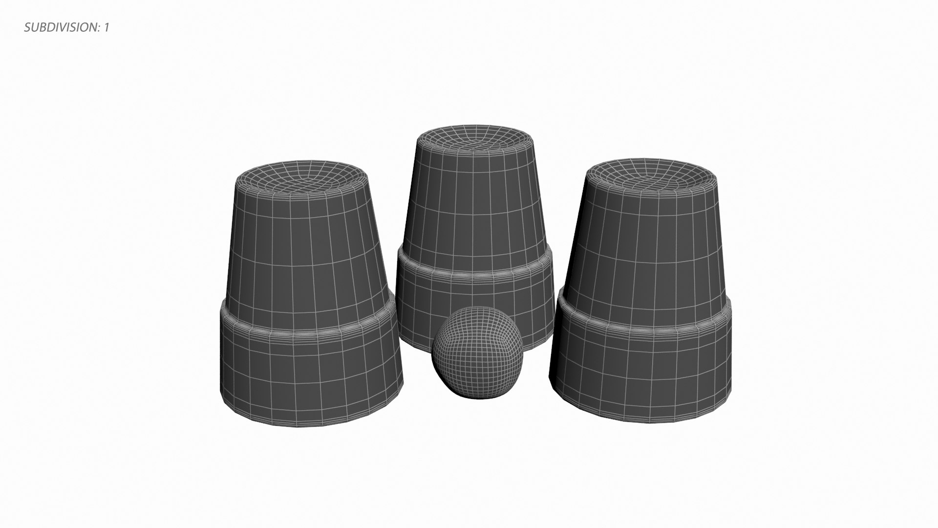 Magic Cups And Ball 3D - TurboSquid 2135684